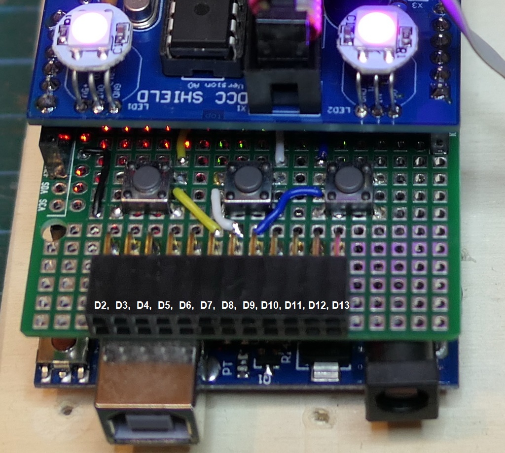 MobaLedLib - Allgemeines » MLL Arduino UNO mit DCC_Aufsteckplatine