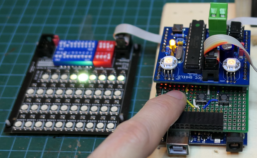 MobaLedLib - Allgemeines » MLL Arduino UNO mit DCC_Aufsteckplatine